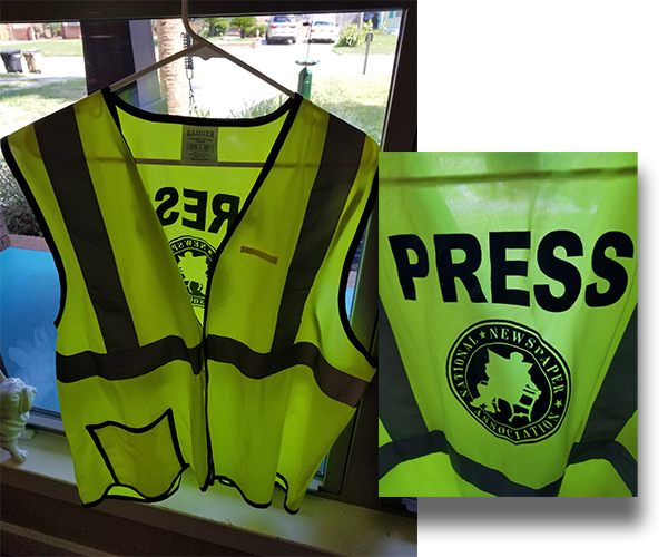 Ensure your newspaper staff stands apart with safety vests